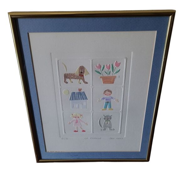 Sev Ickes | Wall Decor | Vintage Sev Ickes La Famille Limited Edition ...